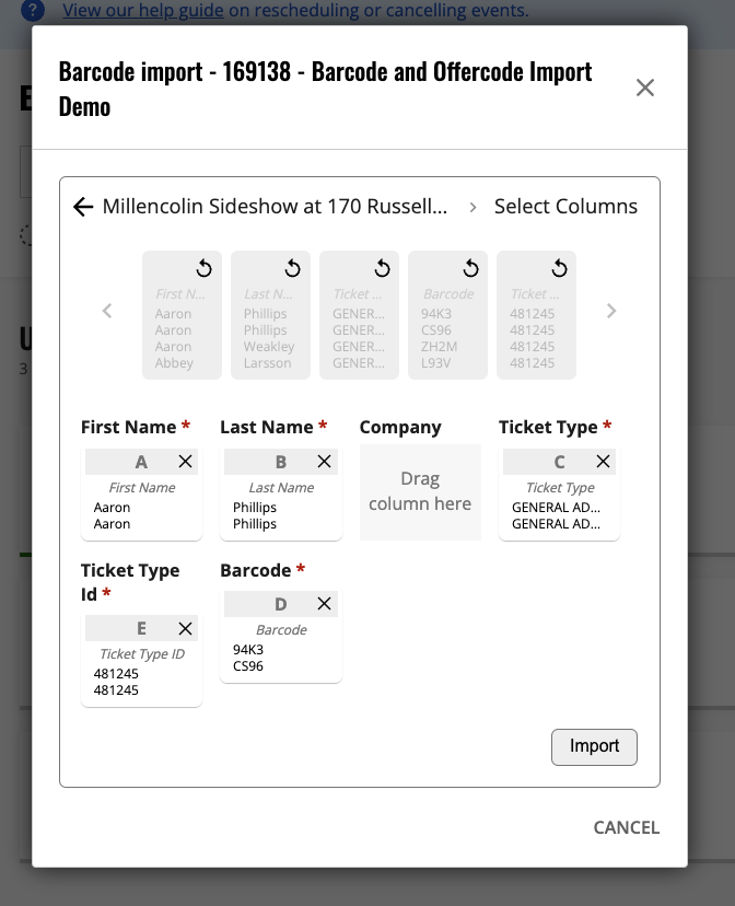 3rd Party Barcode Import – Moshtix 3rd Party Barcode Import – Moshtix