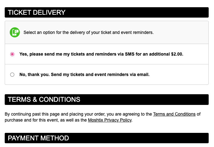 SMS Ticket Delivery & Event Reminders for Australia – Moshtix