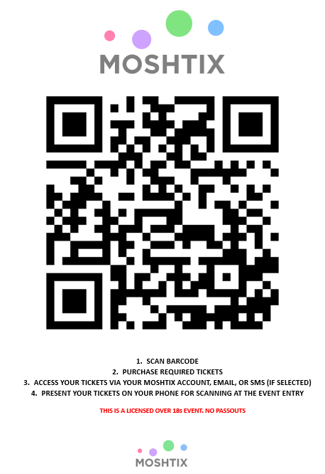 QR Code Sign for Walk-Up Sales – Moshtix