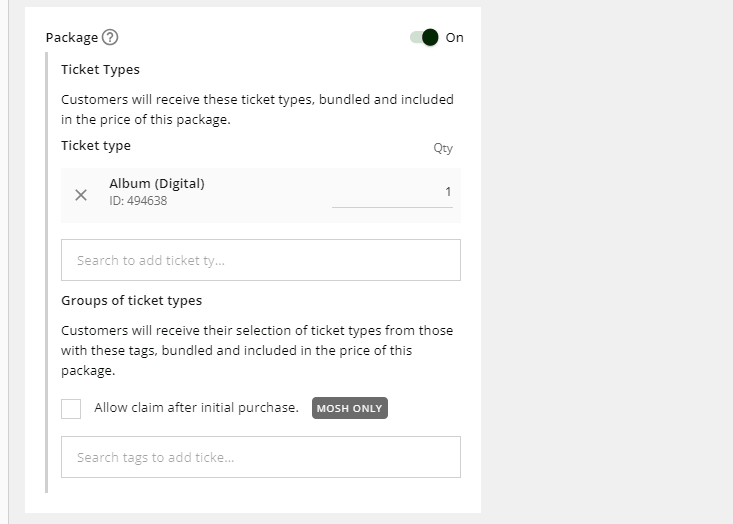 How to Create Package Tickets – Moshtix
