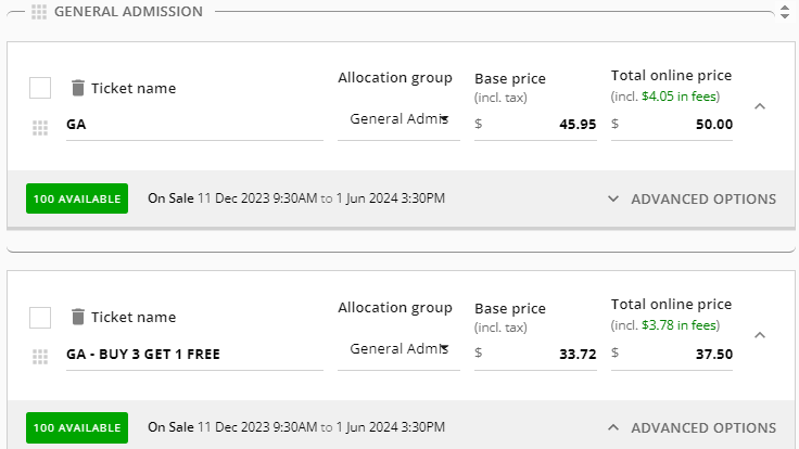 How to Create a Buy 1 Get 1 Free Ticket Offer – Moshtix